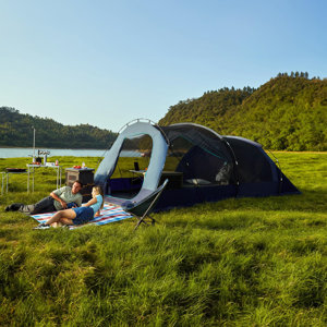 LIFETIME FLOORING LLC 8 Person Camping Tent With Large Porch, Portable ...