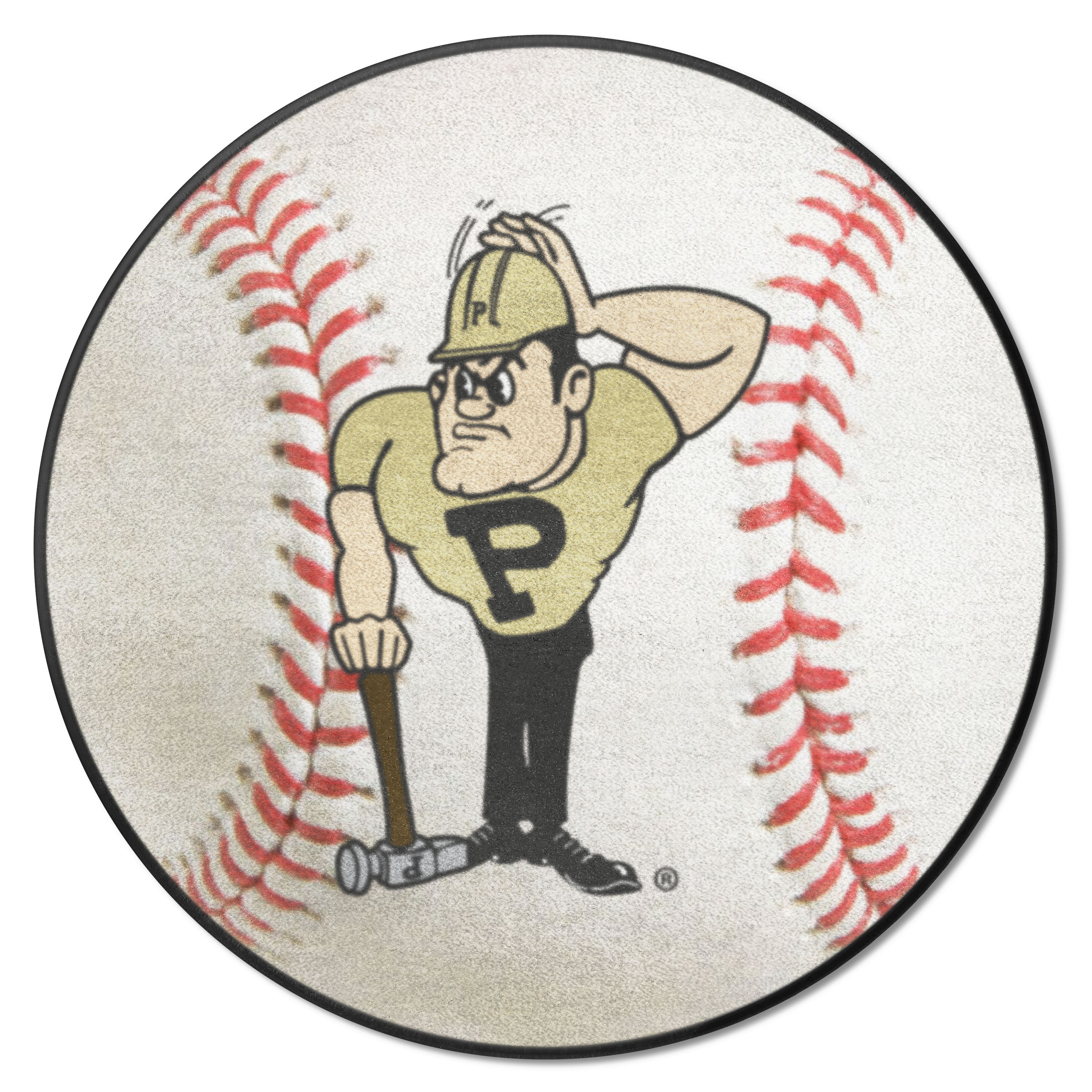 FANMATS Purdue Boilermakers Baseball Rug | Wayfair