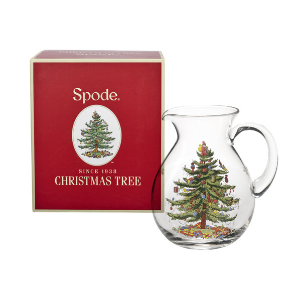 Spode Christmas Tree Glass Pitcher & Reviews | Birch Lane