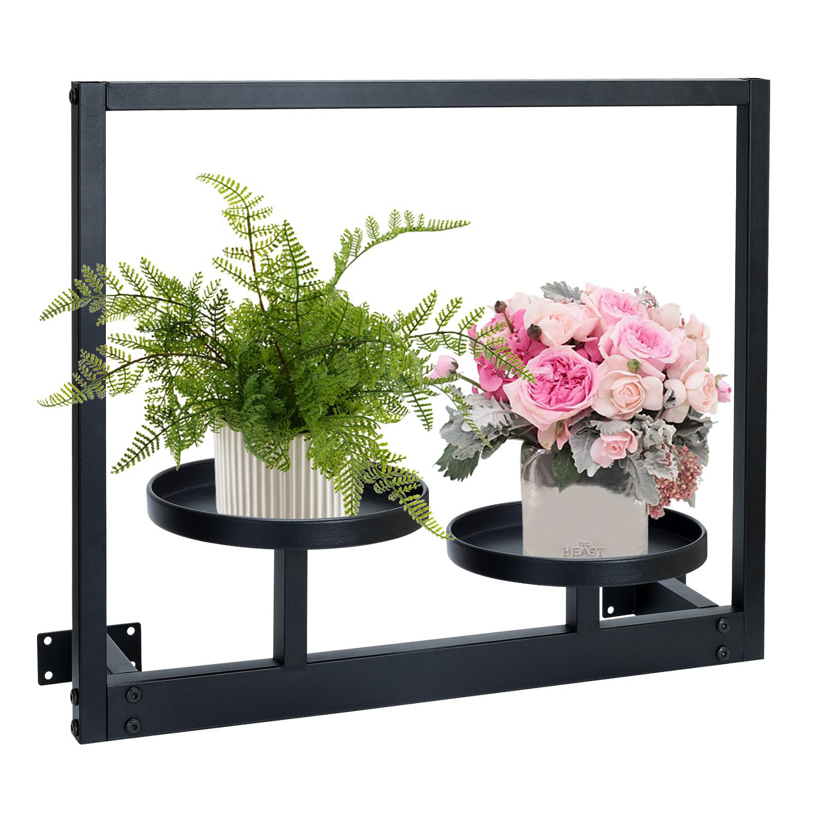 Latitude Run® Picture Frame Plant Wall Shelf,Metal Wall Plant Holder ...