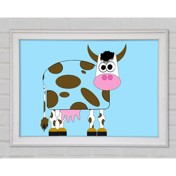August Grove Funny Cow - Single Picture Frame Print | Wayfair.co.uk