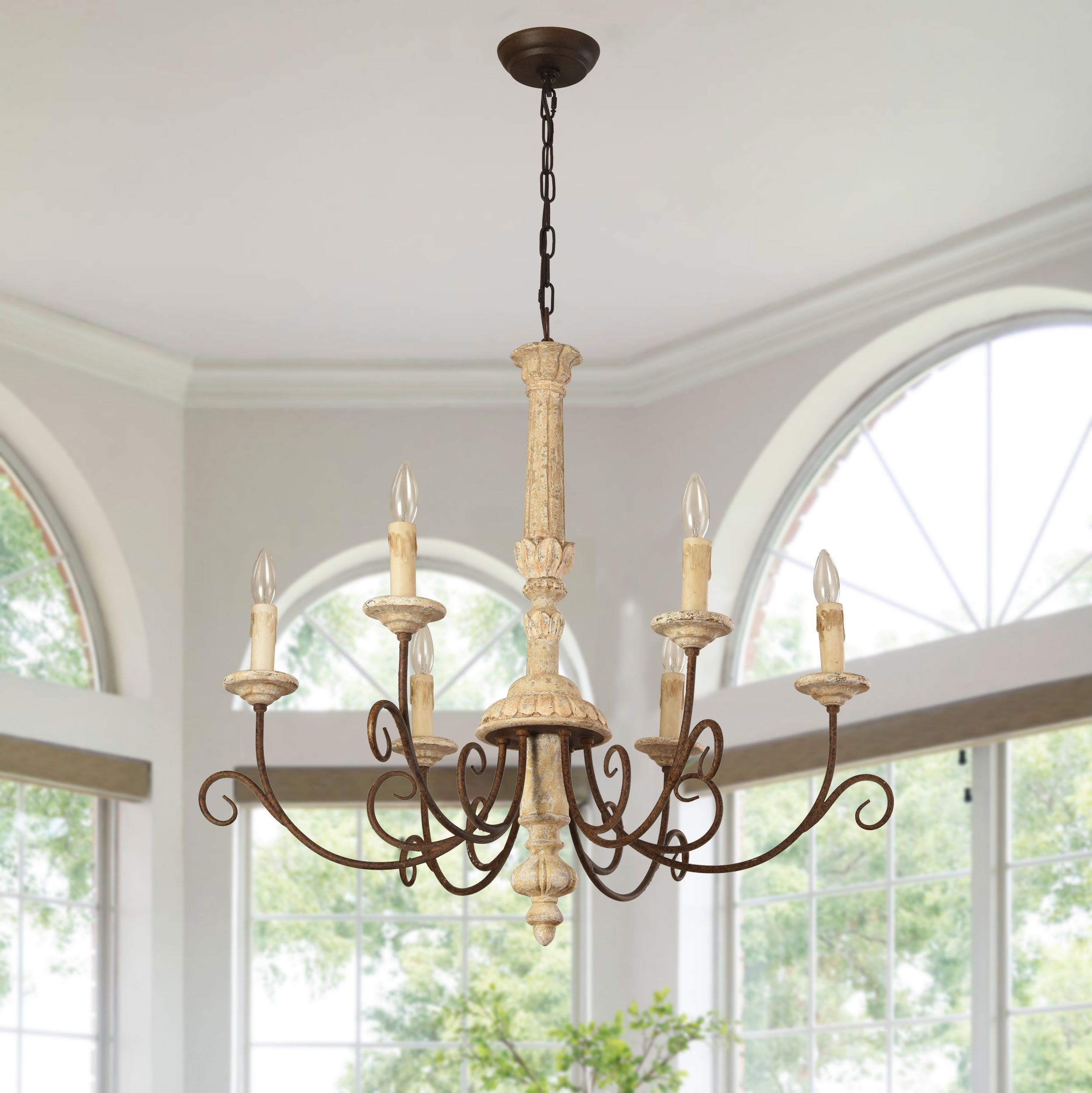 Ophelia & Co. Fellers 6 - Light Candle Style Classic Chandelier with ...