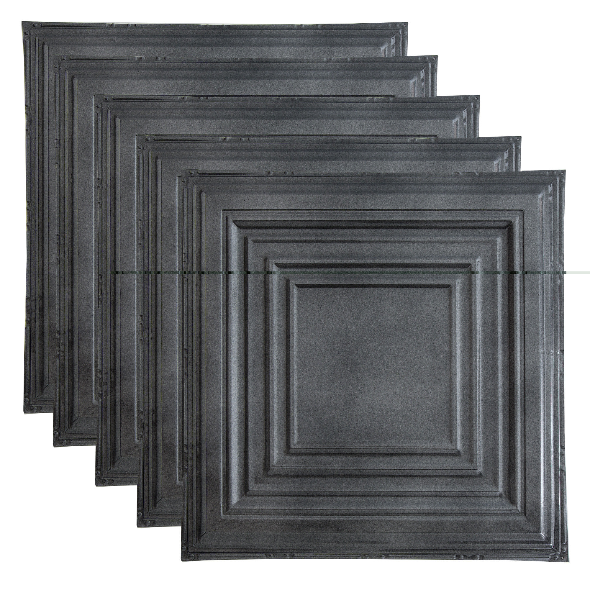 Great Lakes Tin Detroit Nail-Up Ceiling Tile (Pack Of 5) | Wayfair