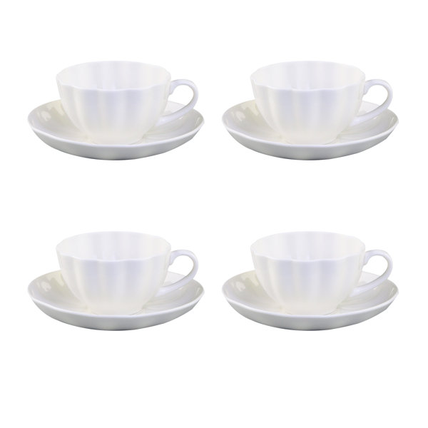 Coastline ImportsRibbed Teacup & Saucer & Reviews - Wayfair Canada