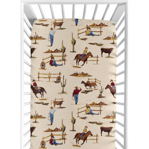 Sweet Jojo Designs Wild West Cowboy Chocolate Brown, Red, Cream, Blue ...