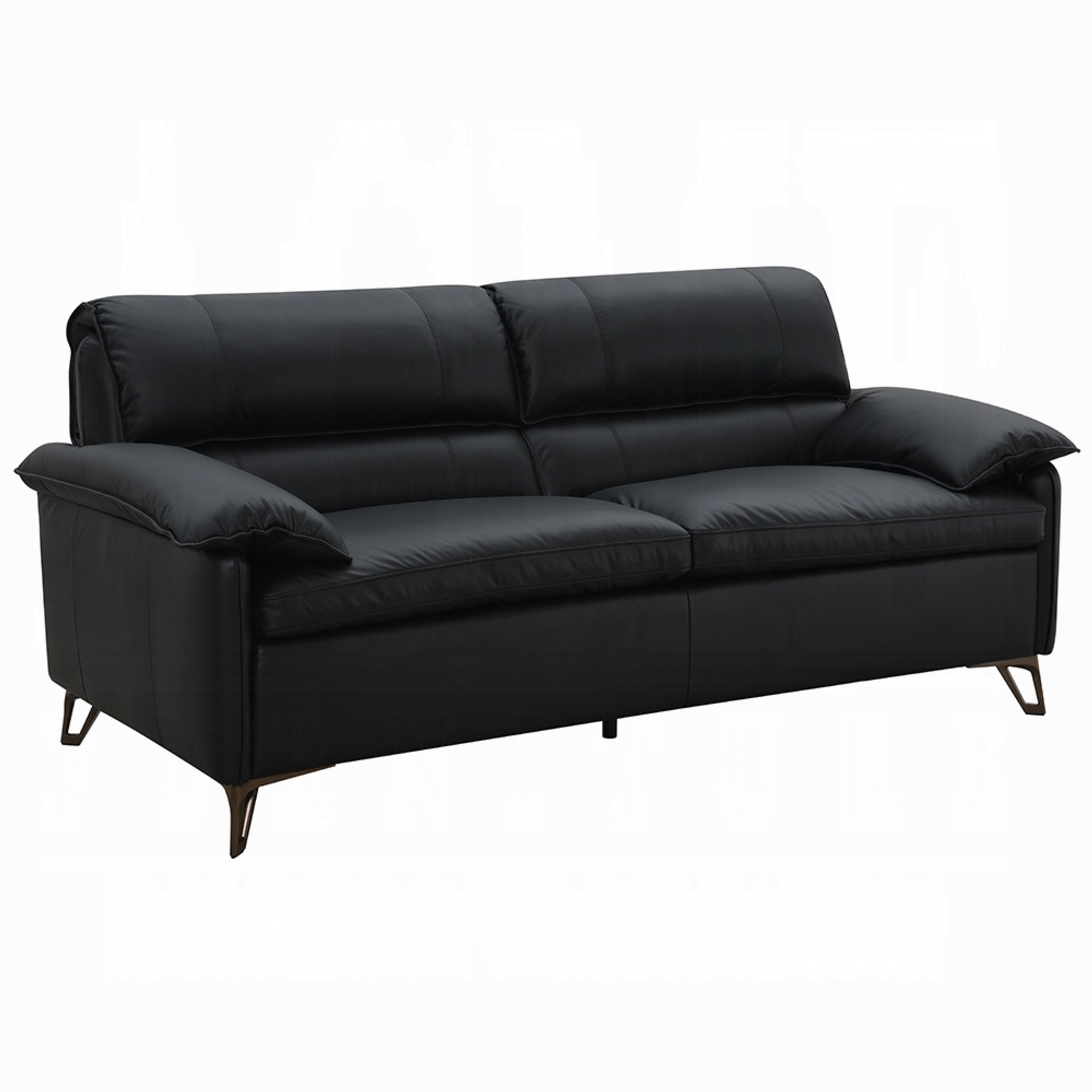 Benjara Bernie 83'' Genuine Leather Pillow Top Arms Sofa | Wayfair
