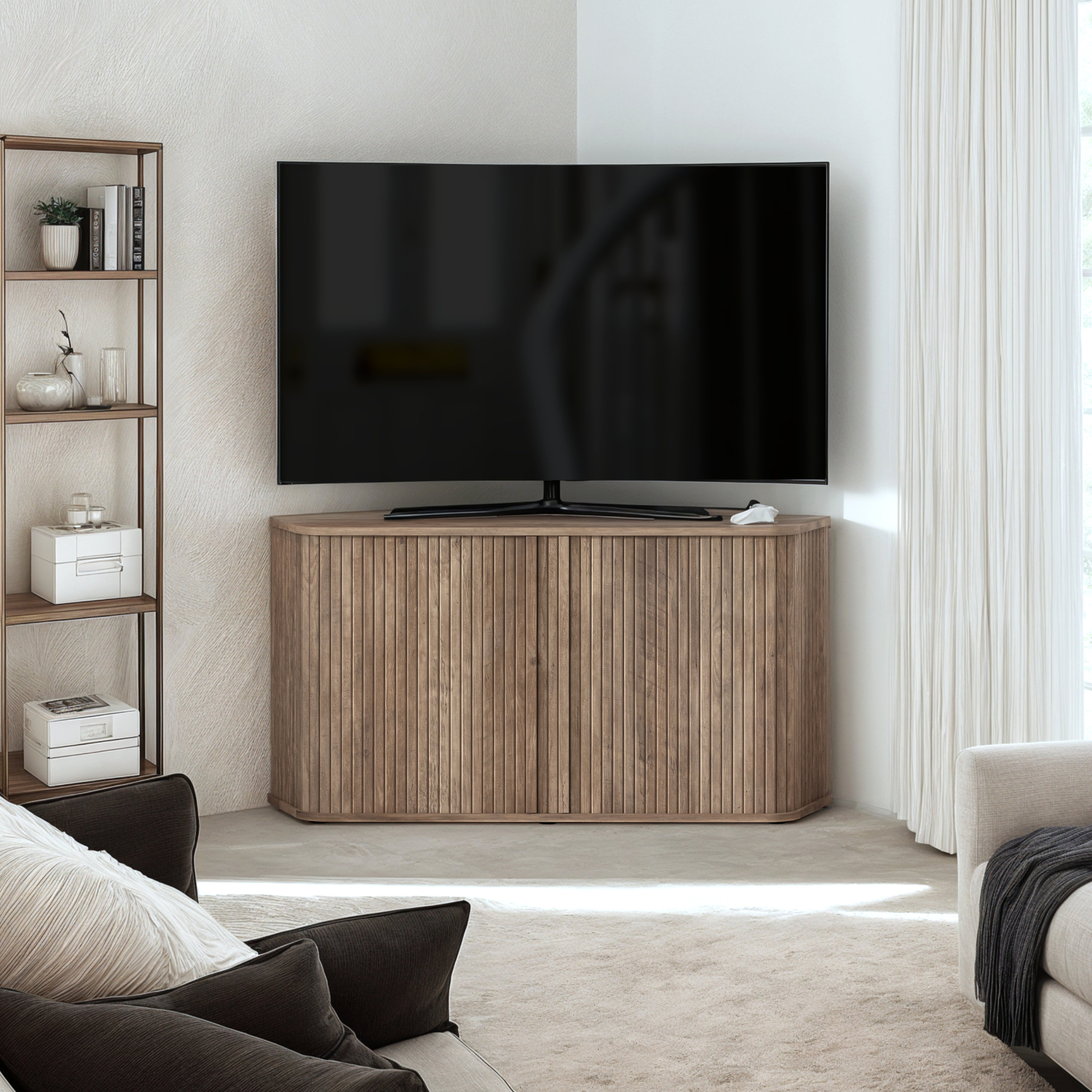 Latitude Run® CORNER TV STAND | Wayfair