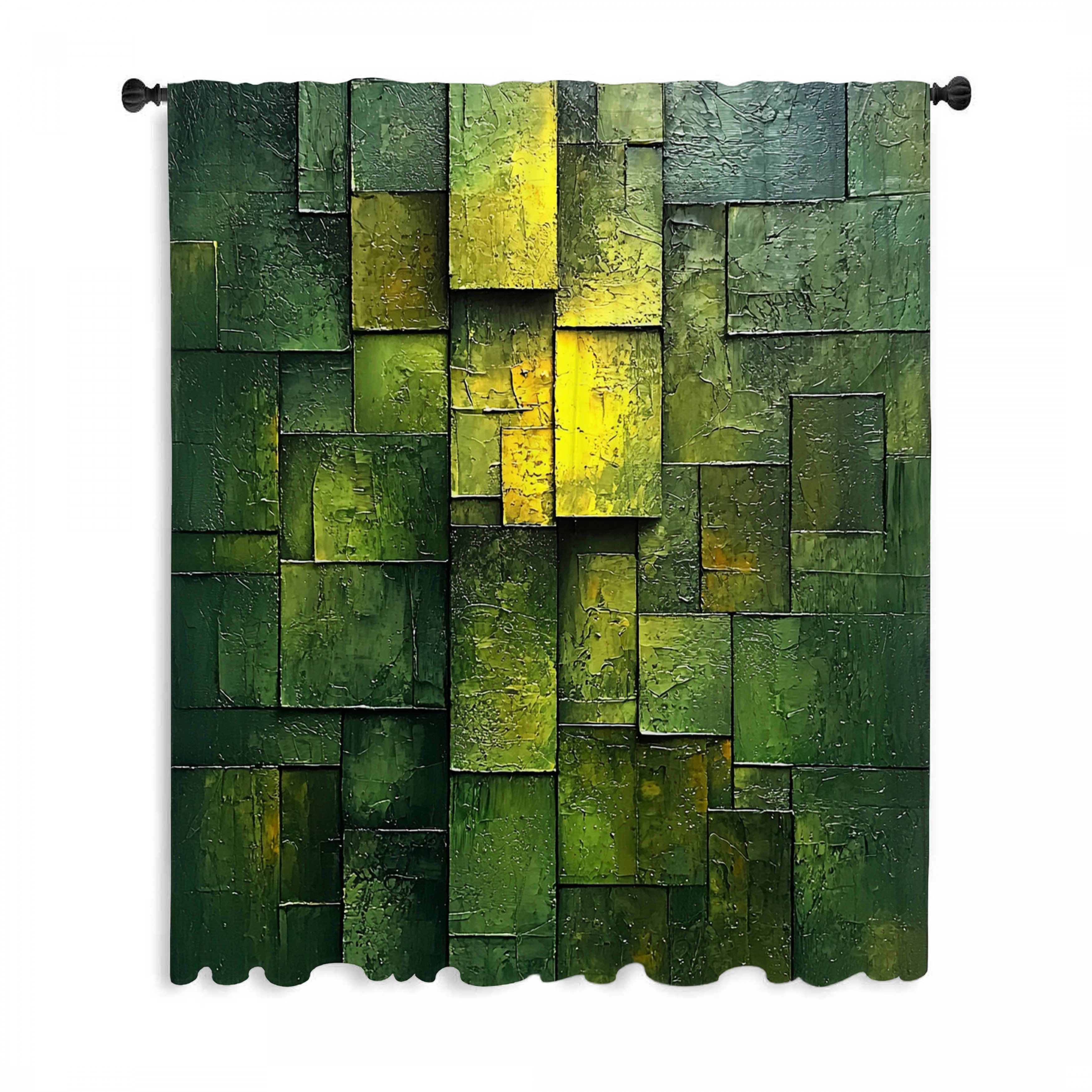 Orren Ellis Honeycomb Window Curtains, Abstract Blockout & Sheer ...