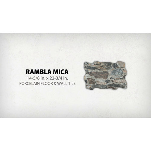 Merola Tile Rambla 15" x 23" Porcelain Stone Look Wall & Floor Tile ...
