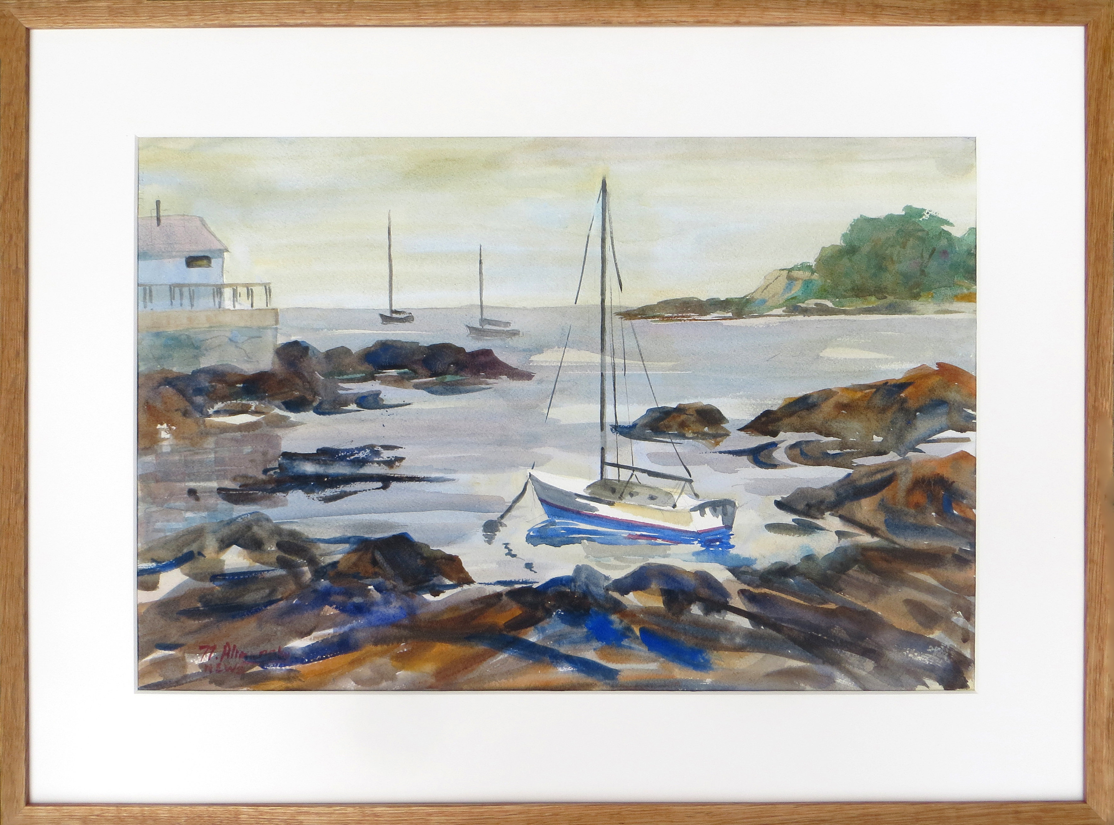Breakwater Bay One-of-a-Kind Original 'Wonson Cove' by Nancy Alimansky ...