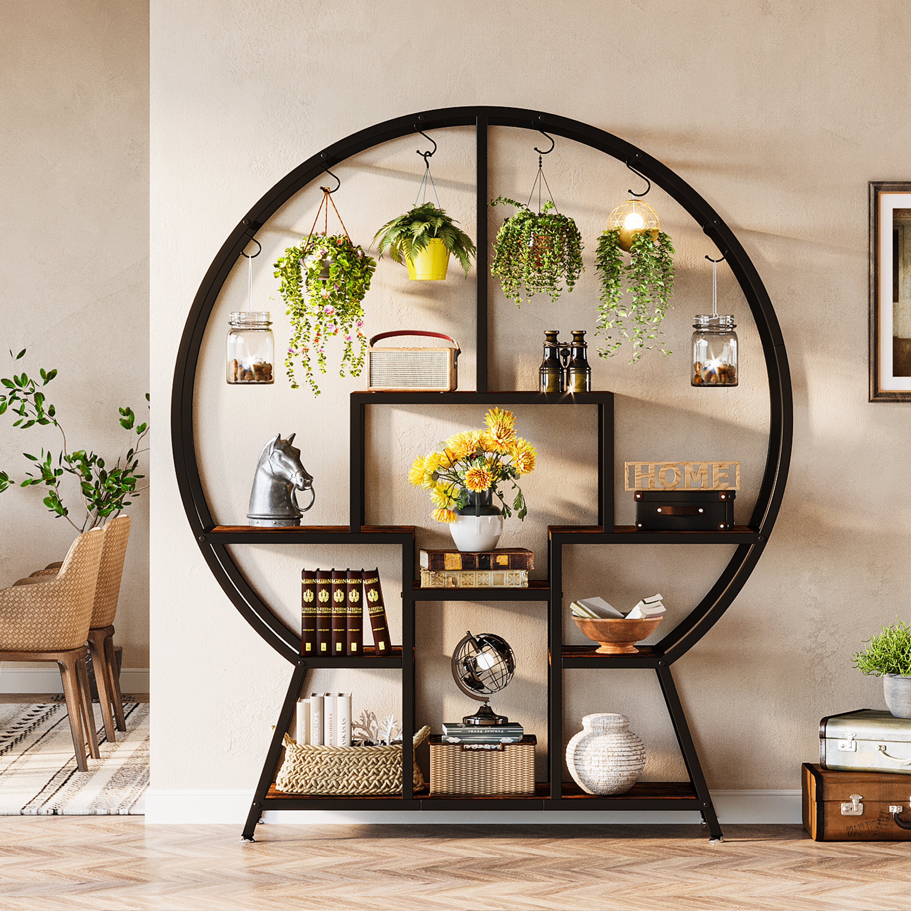 17 Stories Andromada Geometric Bookcase | Wayfair