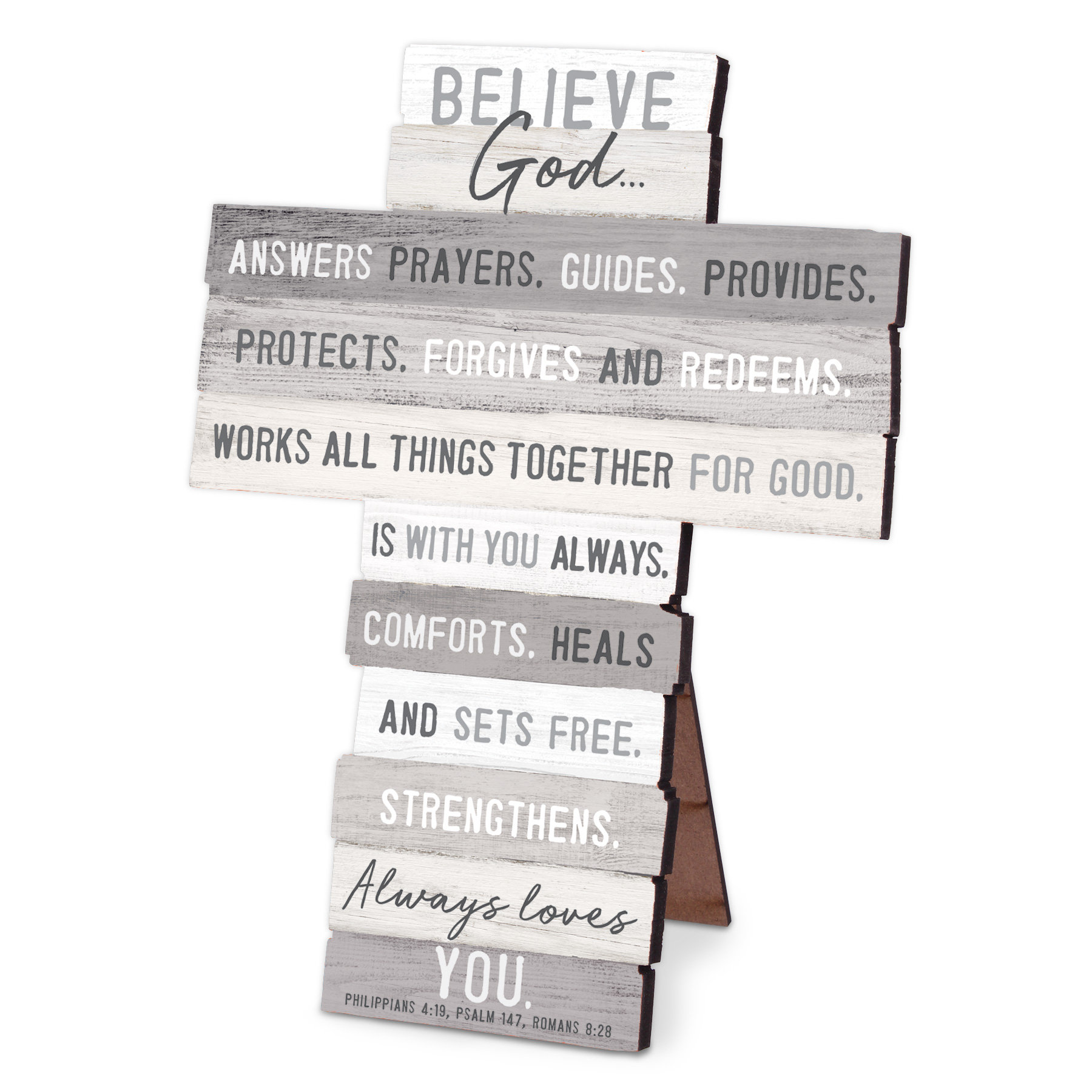 Trinx Heltrud Various Scripture Tabletop Cross | Wayfair