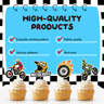 George Oliver Dirt Bike Birthday Party Decorations, 20 Pcs Dirt Bike ...