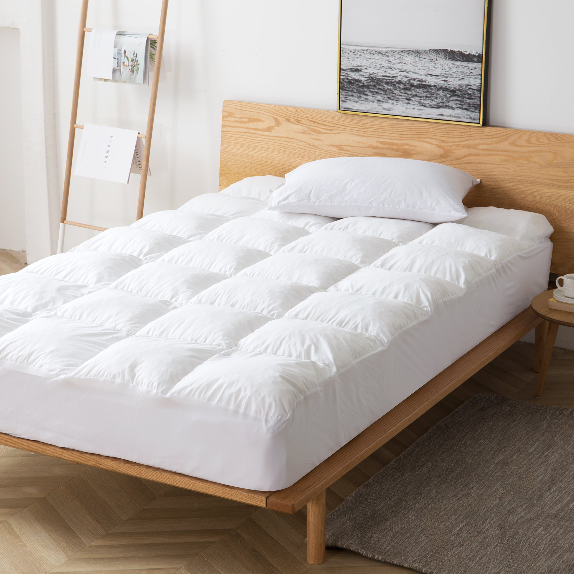 White Noise Mona Pure Plush Memory Foam Mattress Pad | Wayfair