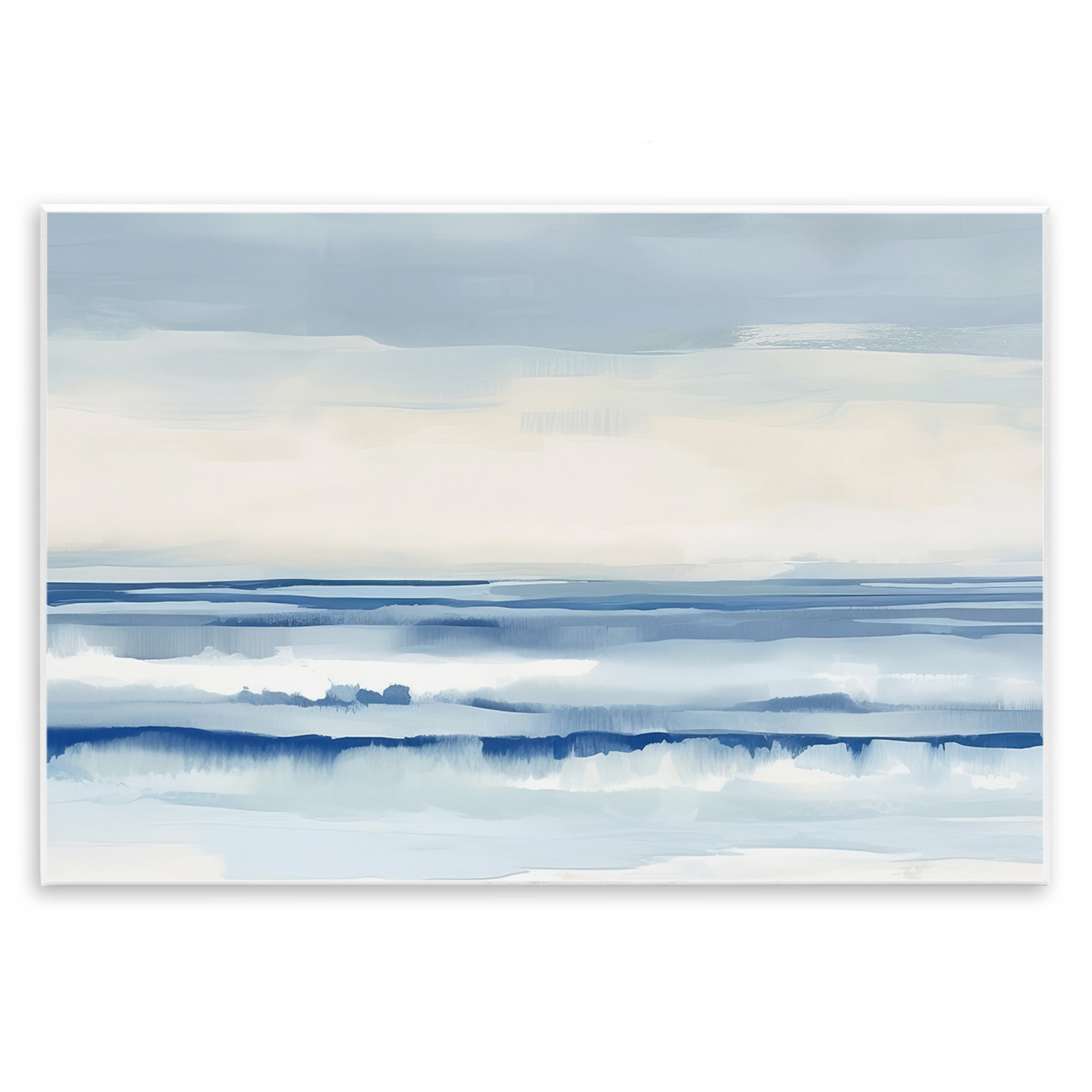Highland Dunes Abstract Layered Beach Waves Wall Plaque Art by Irena ...