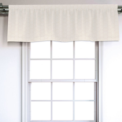 East Urban Home Sateen Ruffled 54'' W Window Valance in | Wayfair