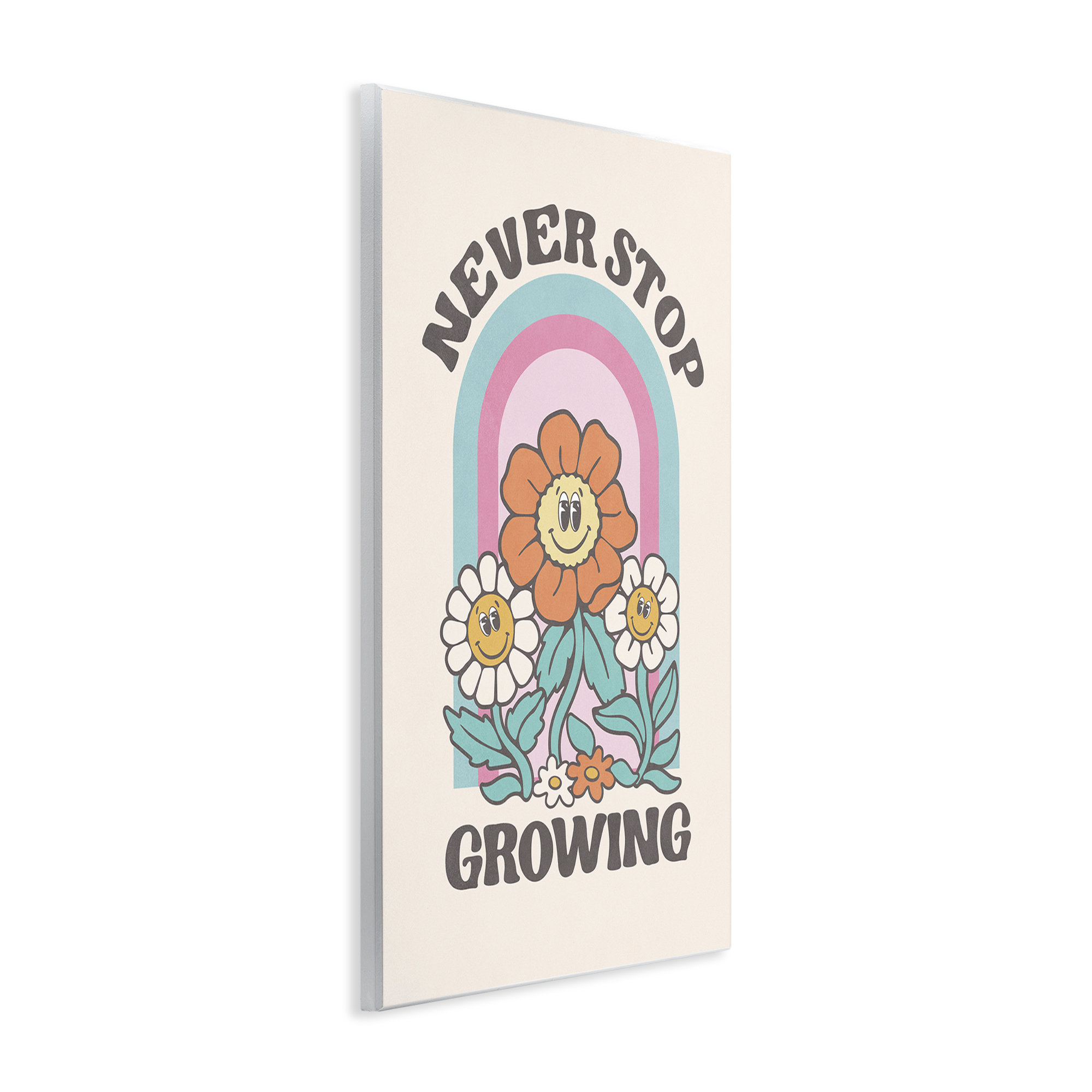 Dakota Fields Retro Never Stop Growing Wall Plaque Art by Nataly White ...