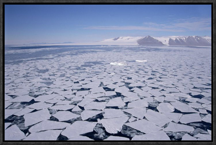 East Urban Home 'Sea Ice Break-Up' Framed Photographic Print on Canvas ...