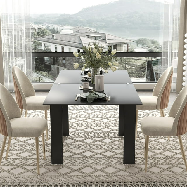 Ebern Designs Expandable Kitchen&dining Room Table For 4-6, Table With ...