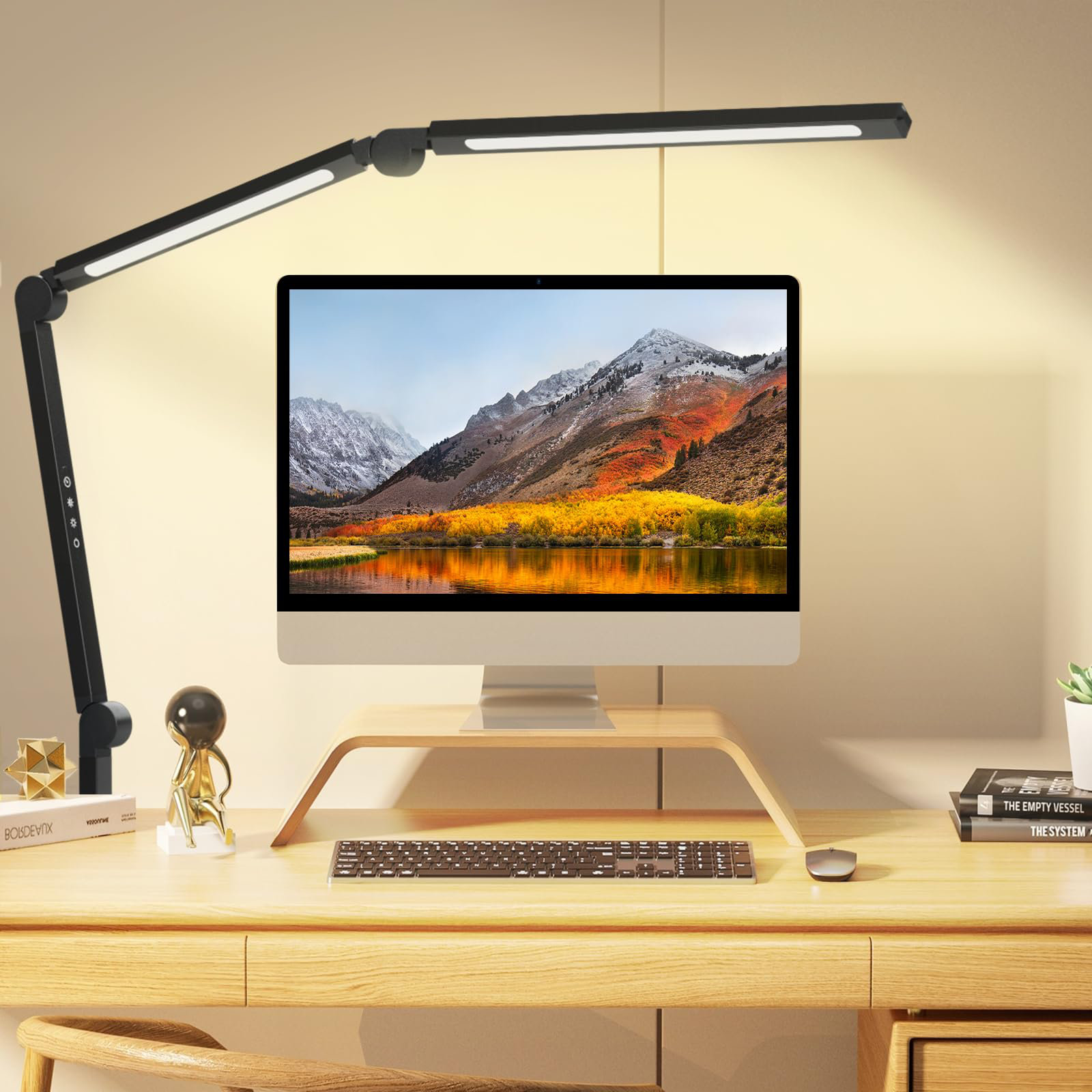 Ivy Bronx LED Desk Lamp With Clamp, Adjustable Swing Arm For Home ...