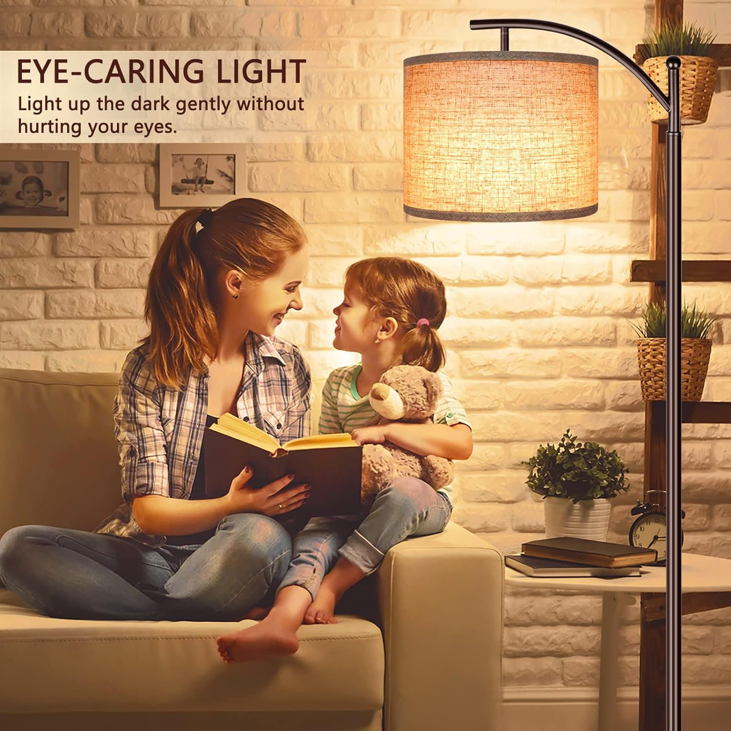 Latitude Run® Floor Lamp For Living Room With 3 Color Temperatures LED ...