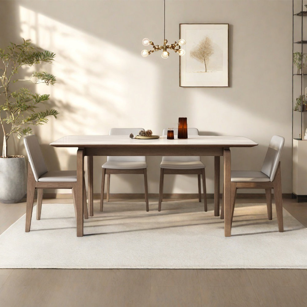 Elamer French minimalist modern table set | Wayfair