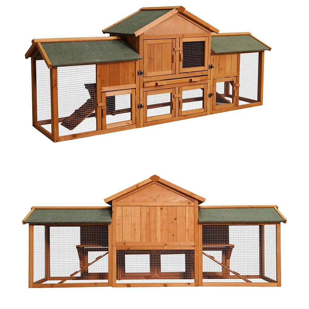 Tucker Murphy Pet™ Delja Extra Large Outdoor Wooden Elevated Rabbit ...
