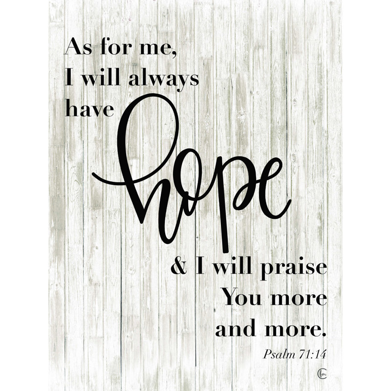 Trinx Always Have Hope - Wrapped Canvas Print | Wayfair
