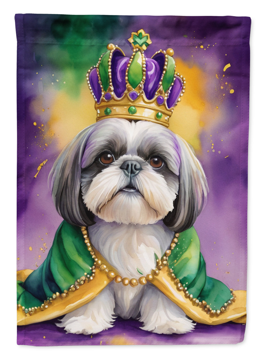Caroline's Treasures Double Sided 40'' H x 28'' W Polyester Mardi Gras ...