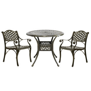 Metal Small Patio Bistro Sets You'll Love | Wayfair