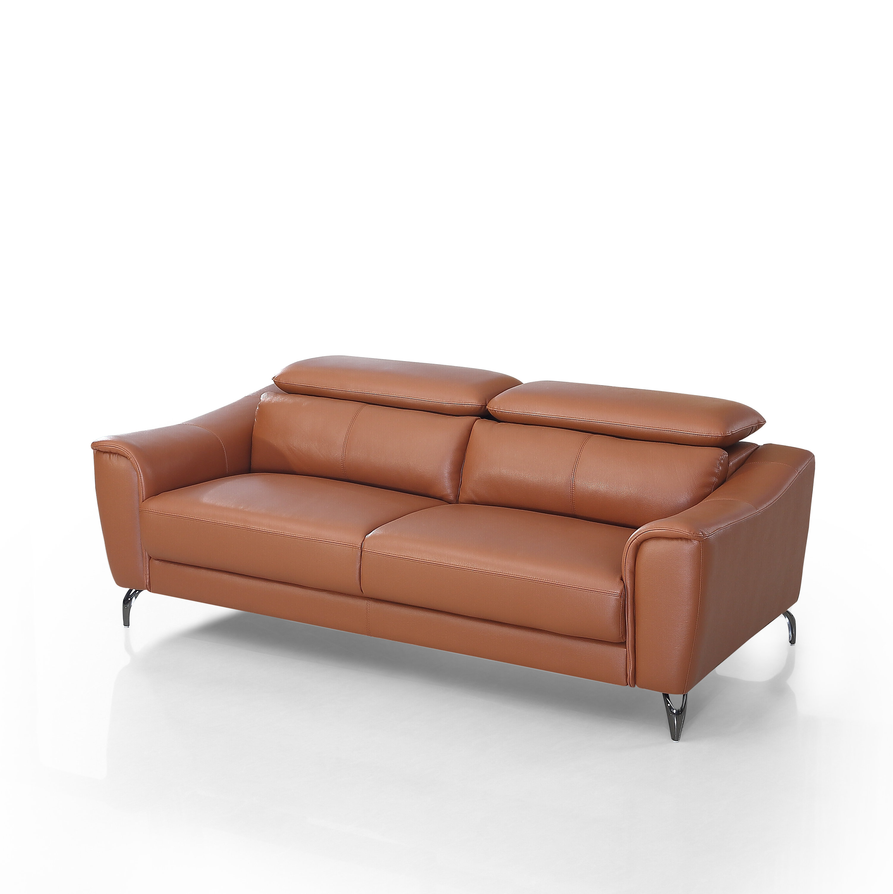Wade Logan® Ashawna 80'' Leather Sofa | Wayfair