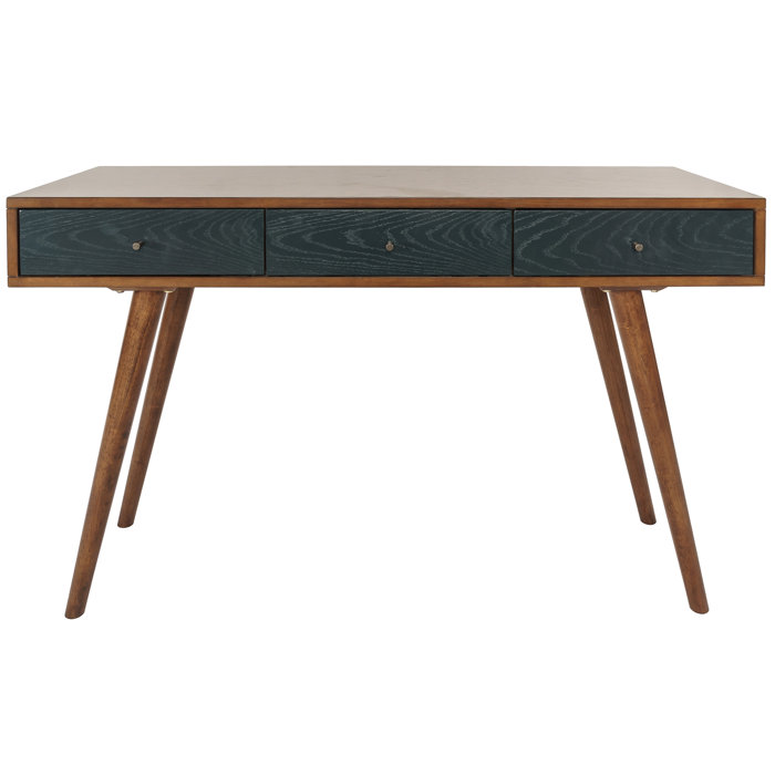 Sand & Stable Laila 3 Drawer Writing Desk & Reviews | Wayfair