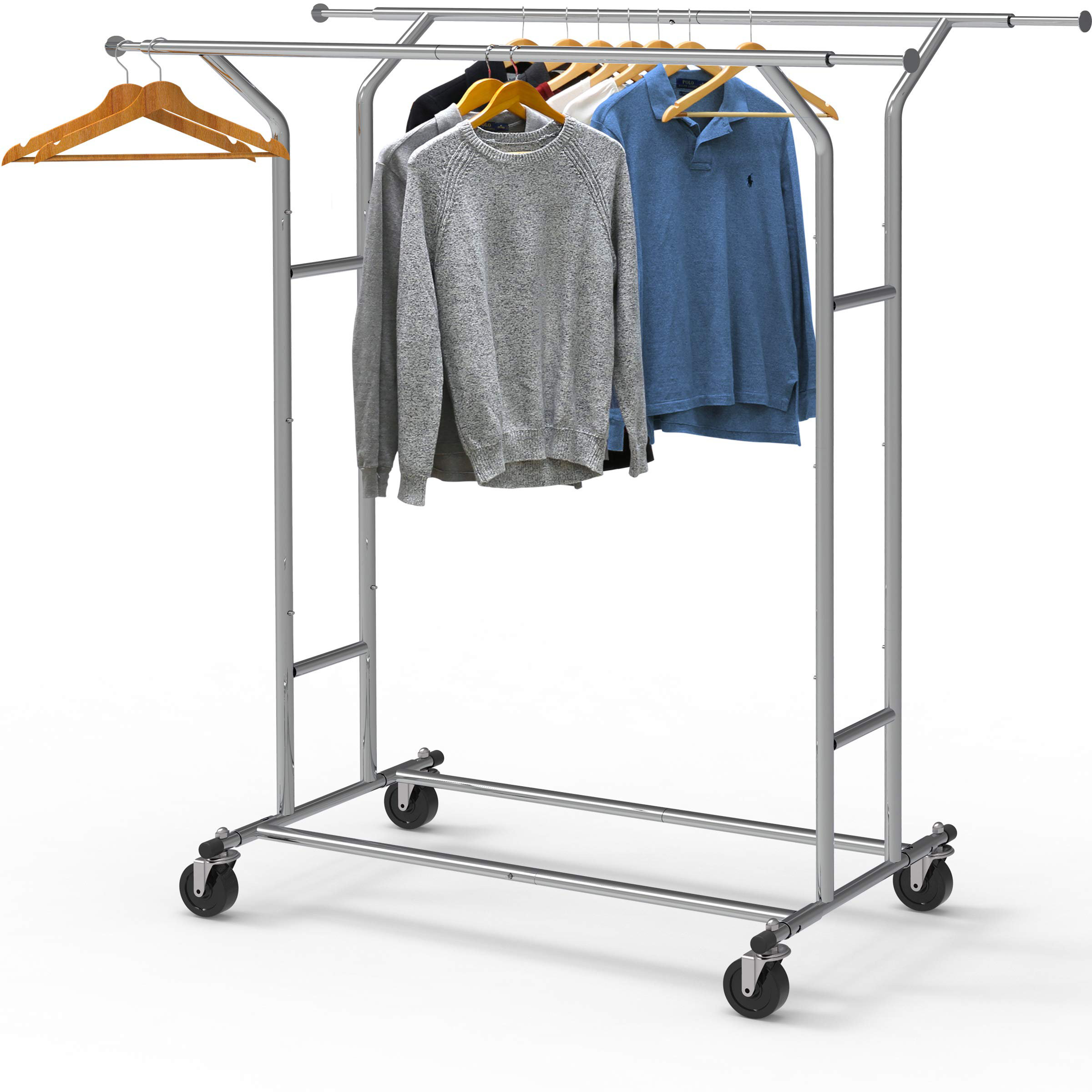 Rebrilliant Nirvan Metal Adjustable Clothing Rack | Wayfair