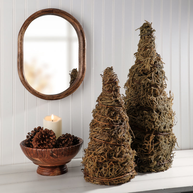Union Rustic 18-24" Vine/Moss/Twig Cone Tree | Wayfair