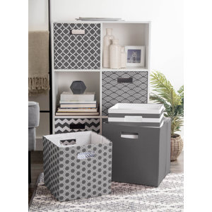 Ebern Designs Solid Fabric Bin & Reviews | Wayfair