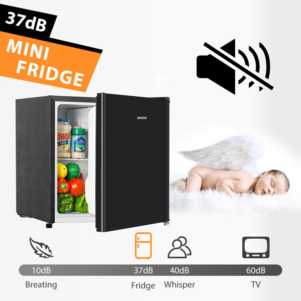 BANGSON 1.6 Cu.Ft Mini Fridge With Freezer | Wayfair