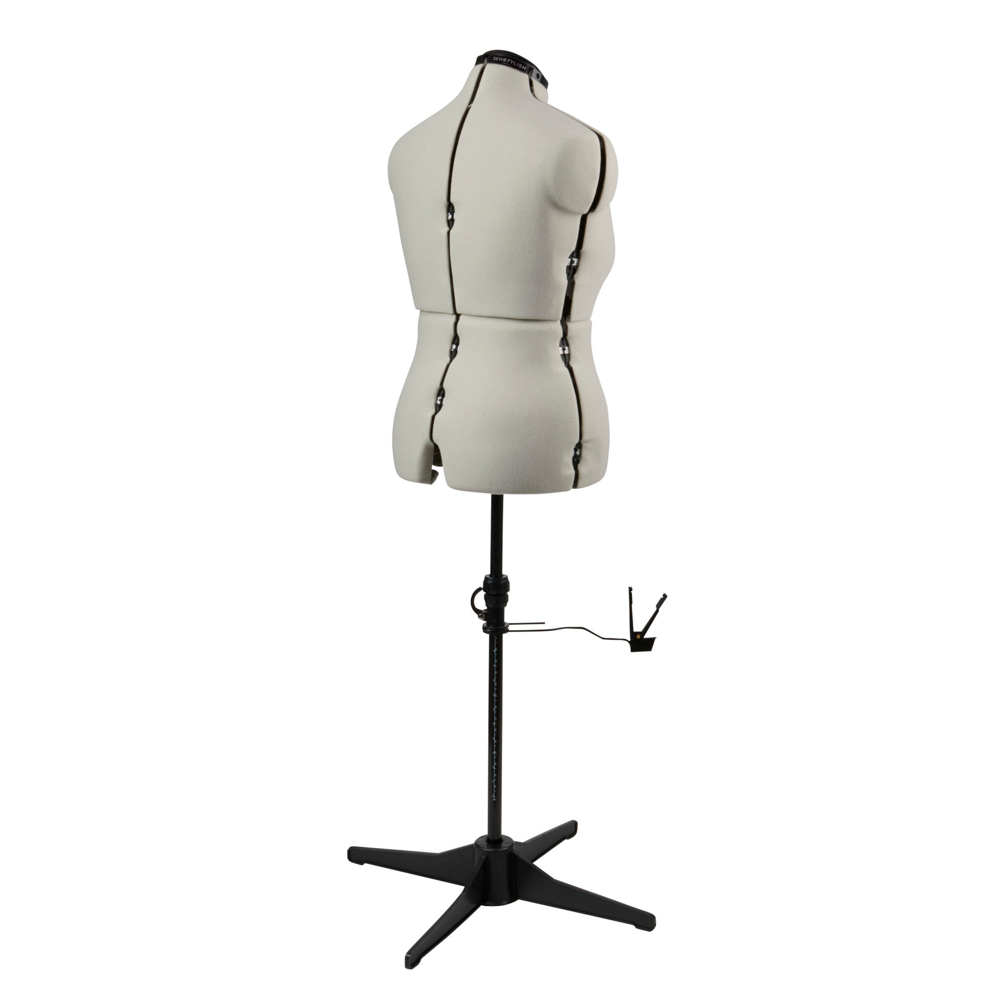 Ebern Designs Adjustable Dressmakers Dummy, In Cream Fabric With Hem ...