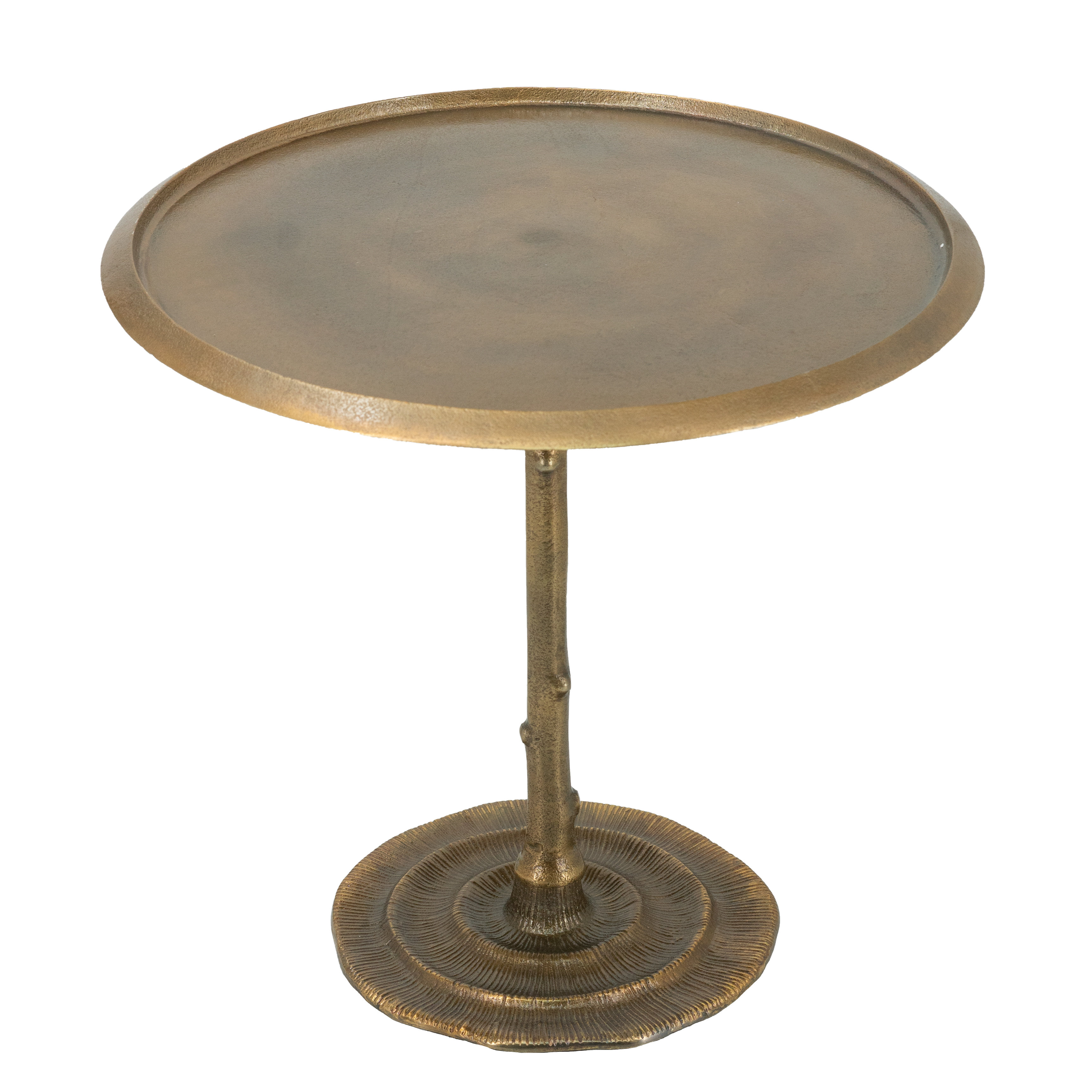 Mercer41 Round Aluminum Side Table - 19.5"Dia. x 18.5" - Bronze | Wayfair
