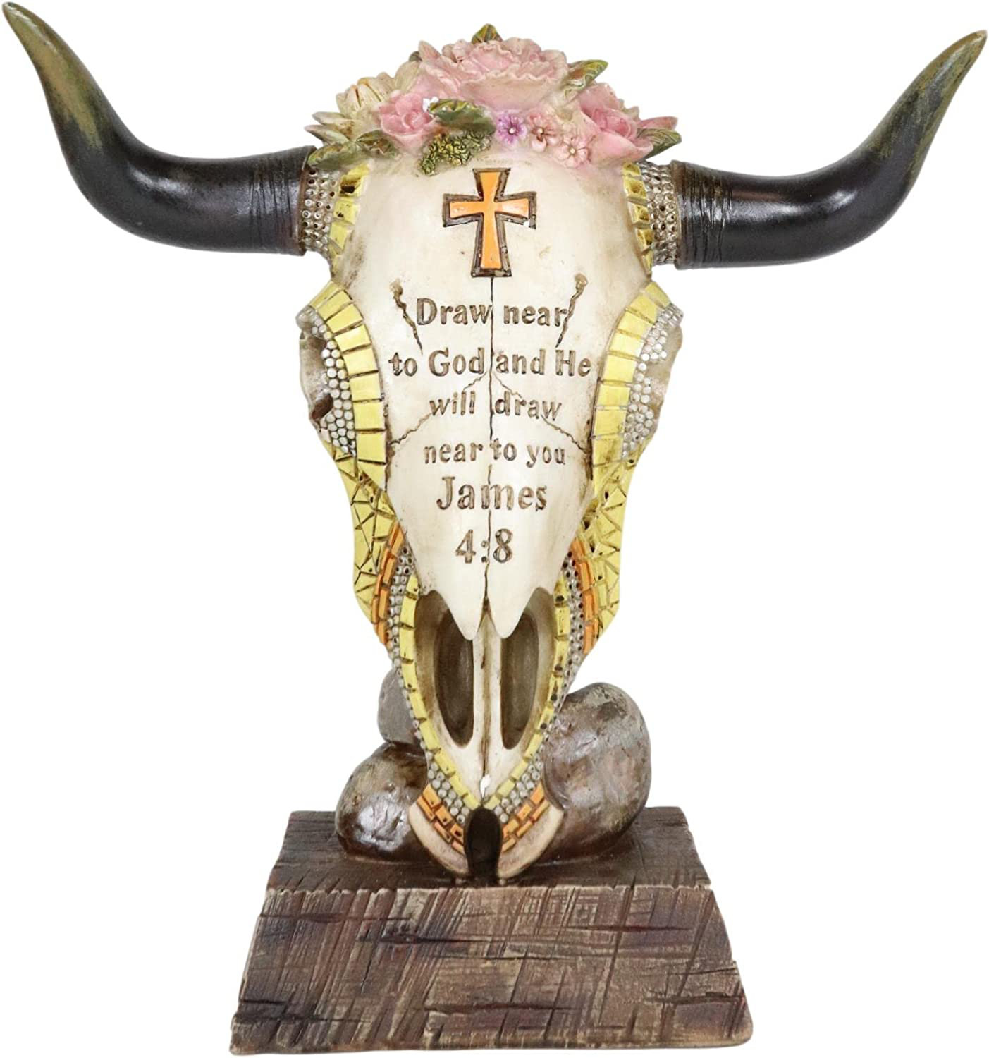 Union Rustic Boo Inspirational Christian Bible Bust | Wayfair