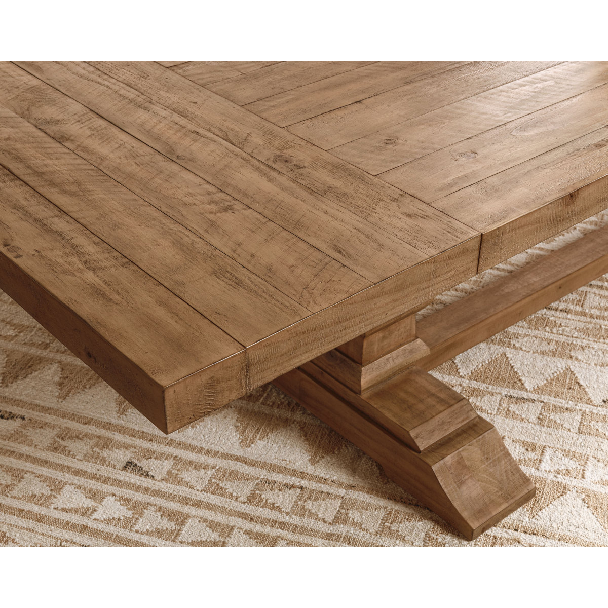 Birch Lane™ Vienna Extendable Reclaimed Pine Wood Dining Table ...