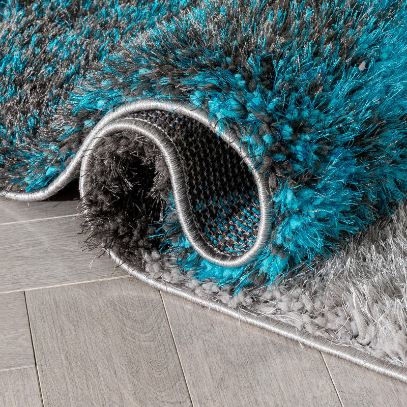 Well Woven Teal Gray Area Rug & Reviews | Wayfair