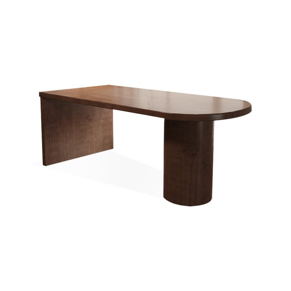 Cozynest Walnut Rectangular Solid Wood desks - Wayfair Canada