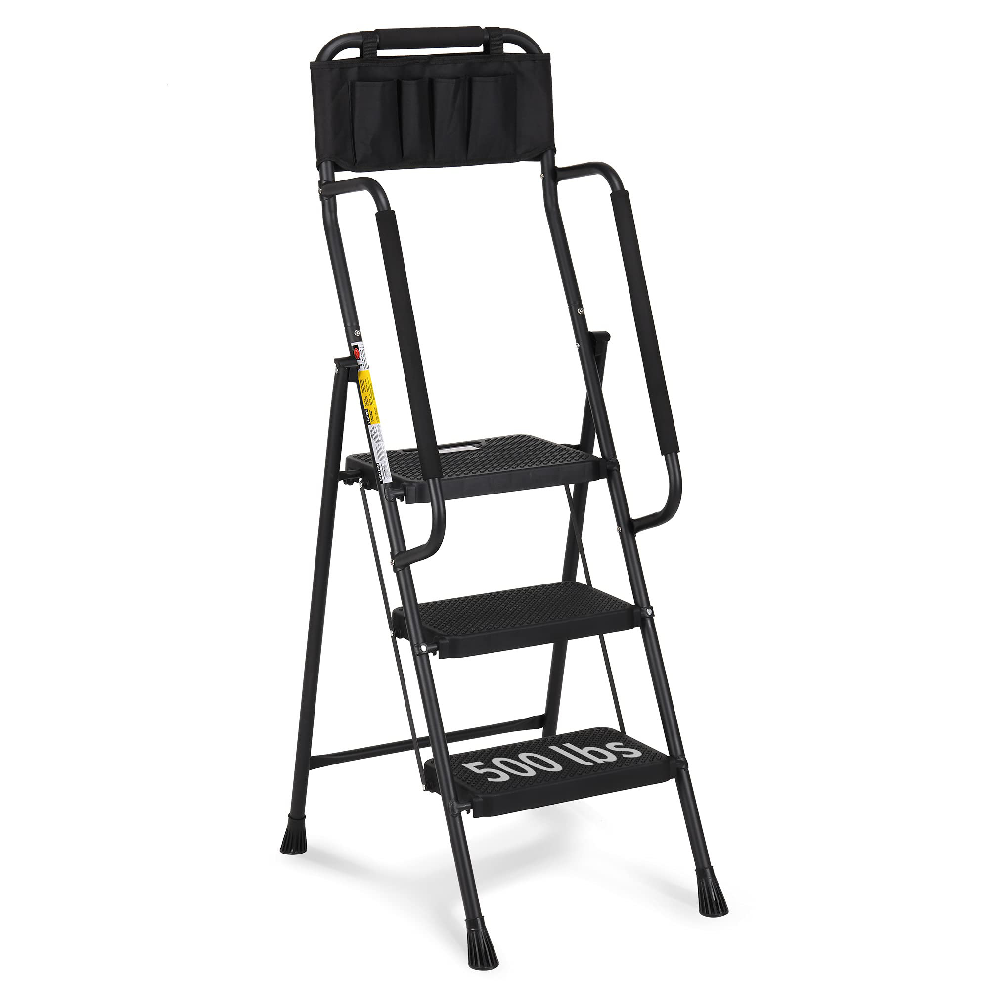 WFX Utility™ Miramar 3 - Step Steel Folding Step Ladder | Wayfair
