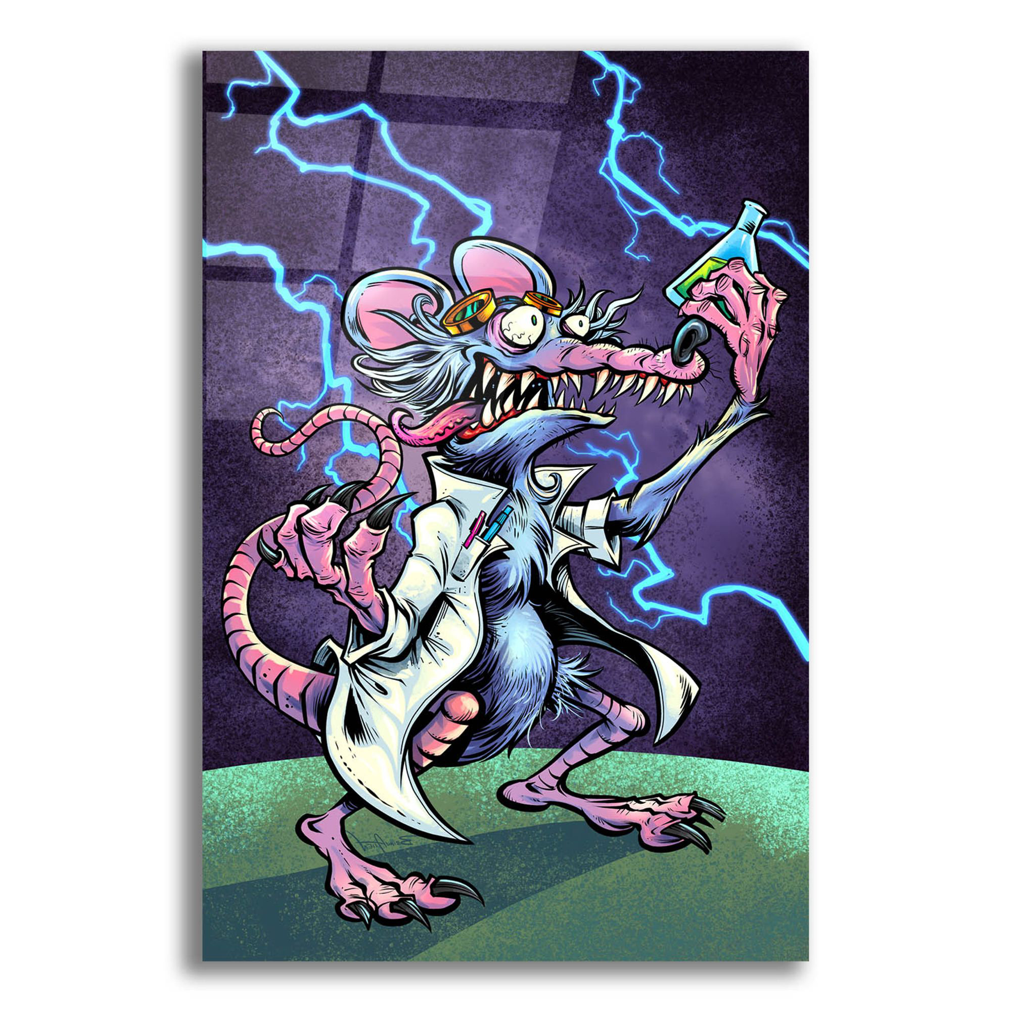 Trinx Bay Isle Home™ 'Lab Rat Vapor Lab Mascot' By Flyland Designs ...