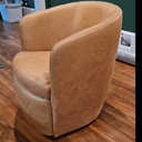 Wade Logan® Azurdee Top Grain 100% Genuine Italian Leather Swivel ...