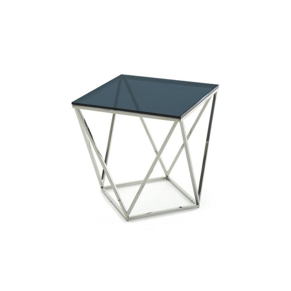 Latitude Run® Aireal Glass Top Frame End Table | Wayfair