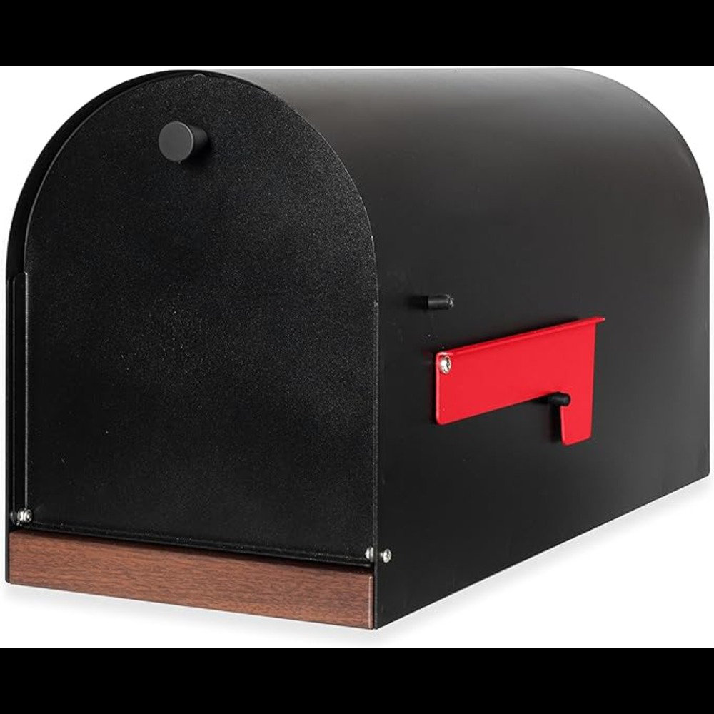 Invenitiah Ilyapa Black Modern Mailbox Post Mount - Mailboxes For ...