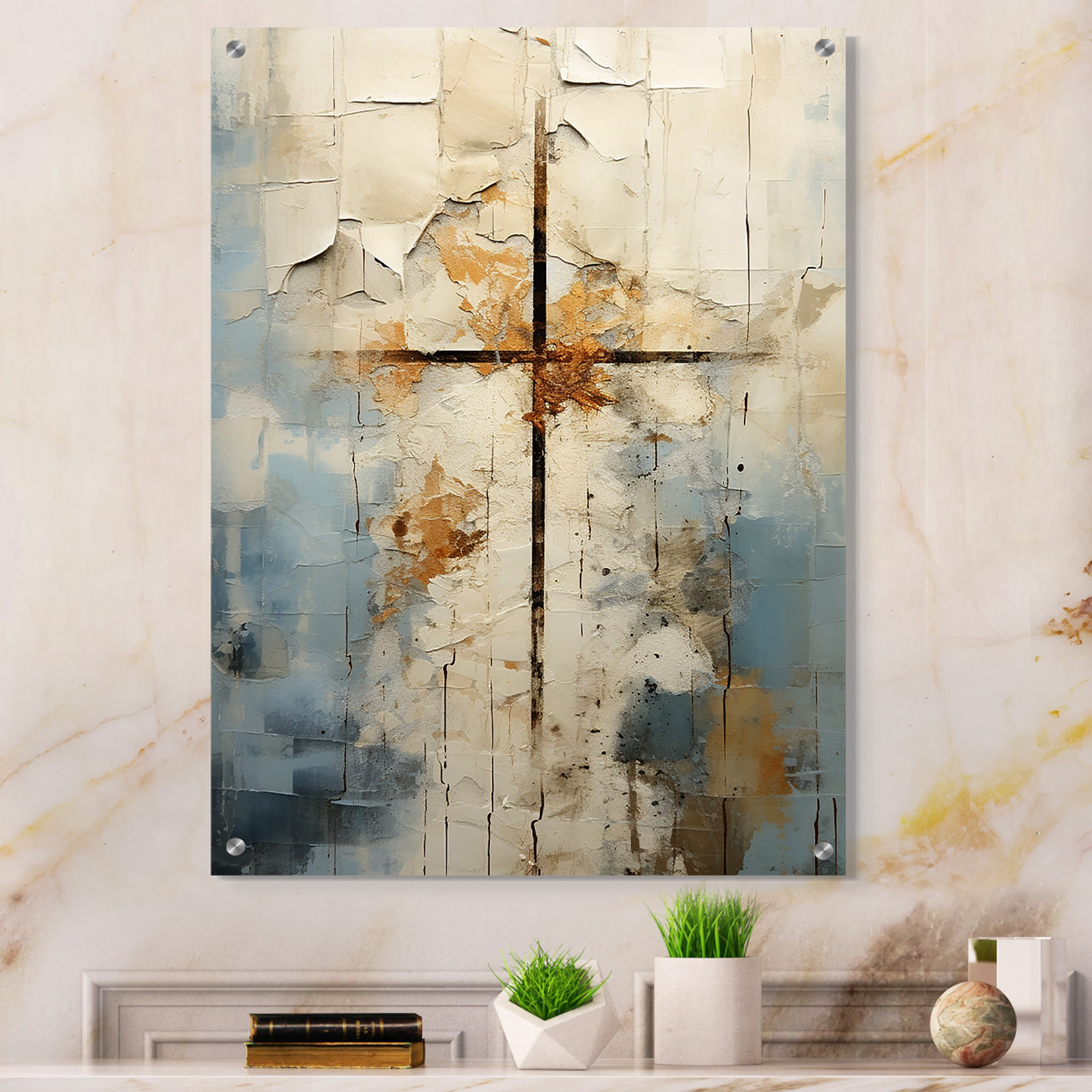 Latitude Run® Beige Christianity Cross Of Jessus II - Christianity ...