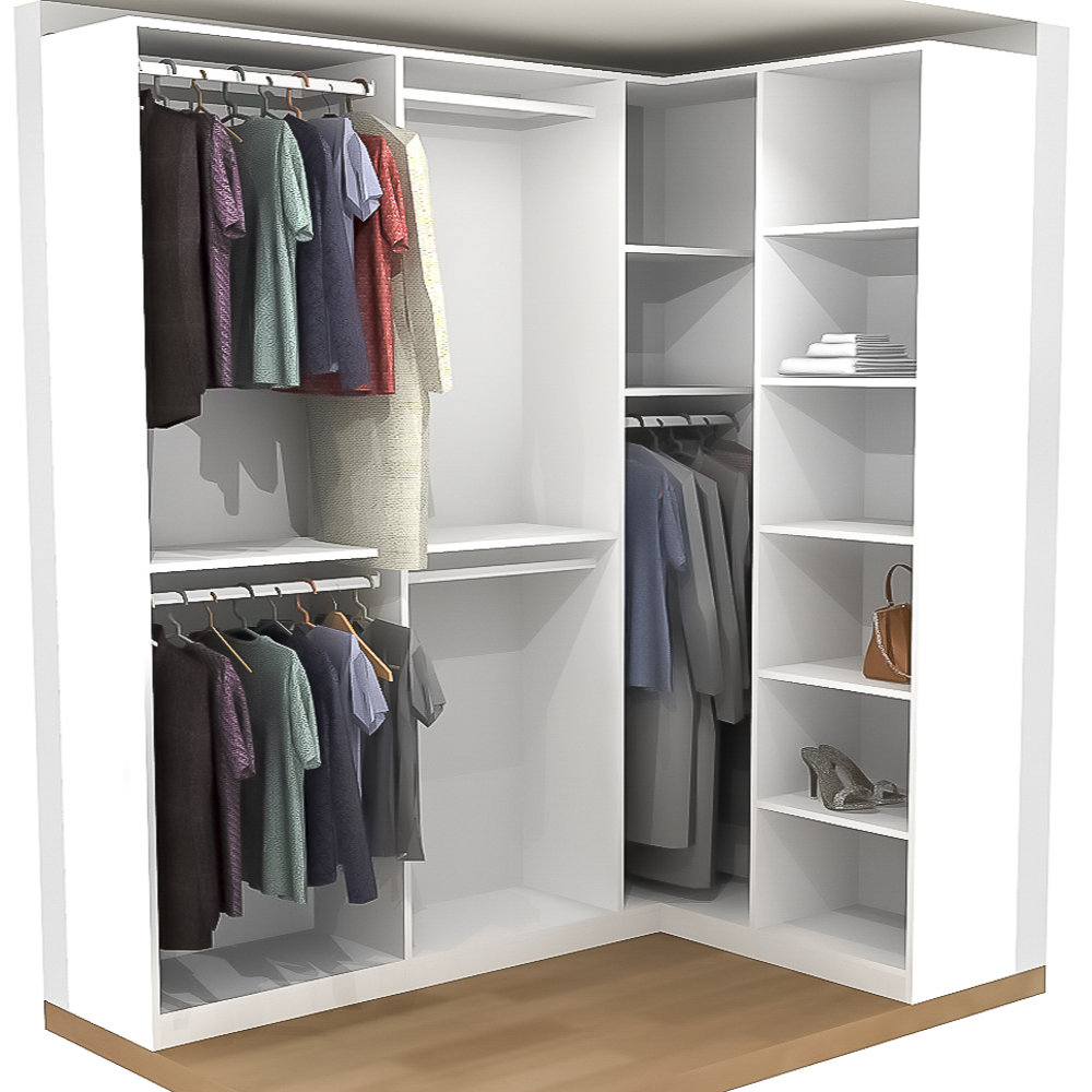 Latitude Run® Crissey 114.5" W Closet System Walk-In Sets - Wayfair Canada