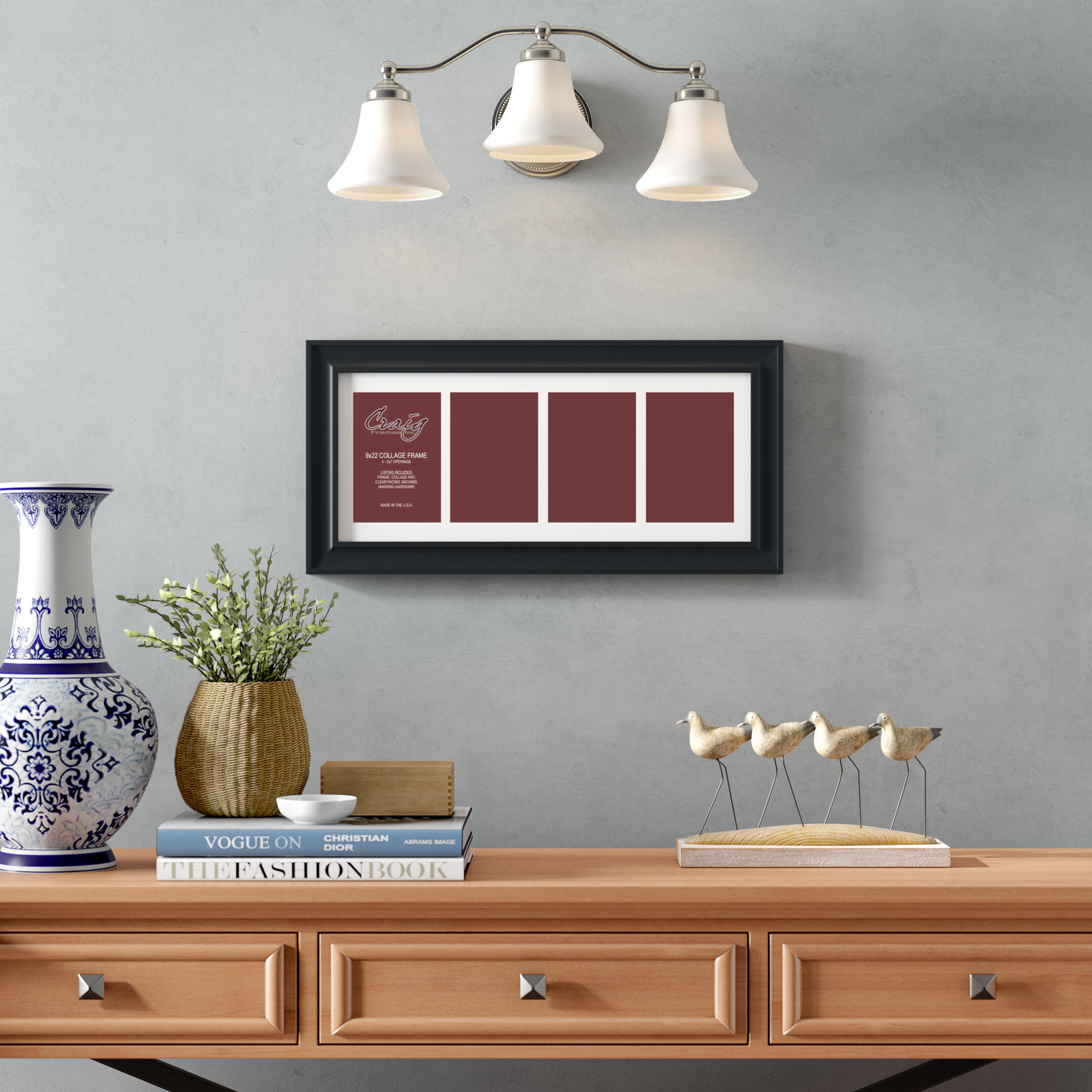 Wade Logan® Dellinger Matte Collage Picture Frame in Black & Reviews ...